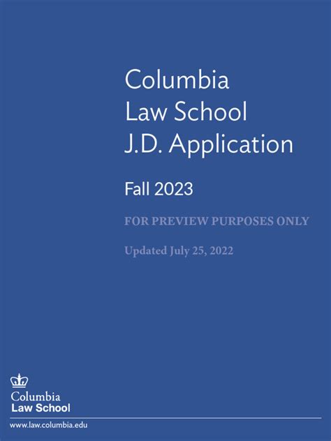 Columbia Law Jd Application Guide Pdf Student Financial Aid In