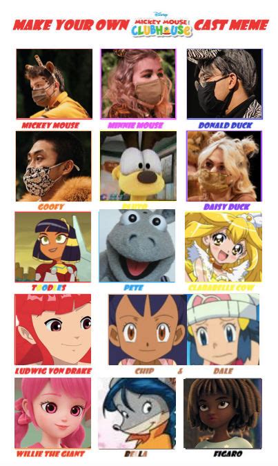My Mickey Mouse Clubhouse Cast New Edition By Alexlover366 On Deviantart