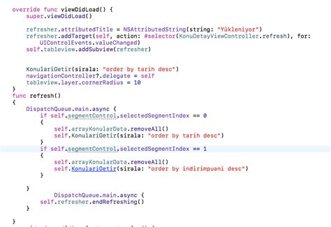Uitableview Swift Tableview Refresh Error Stack Overflow