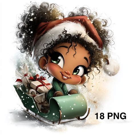 18 Png Christmas Black Girl With Christmas Ts African American