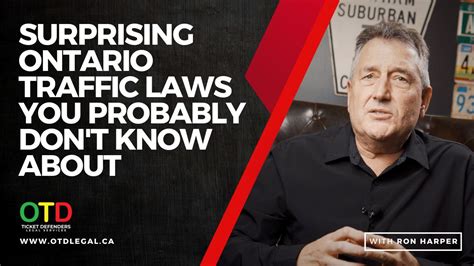 Surprising Ontario Traffic Laws You Probably Dont Know About