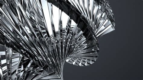Crystal Geometric Shapes Shining Beautifully Pop Abstract Elegant Modern 3d Rendering