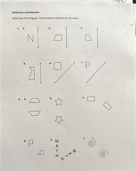 solved reflection and rotationreflect the first 6 ﻿figures