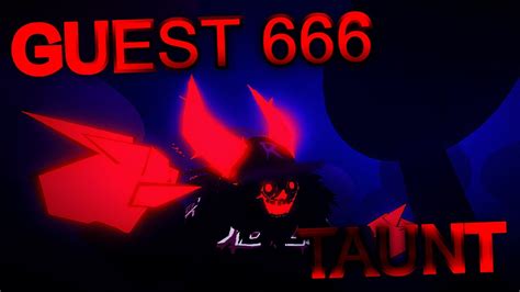 Forsaken Guest 666 Taunt Youtube
