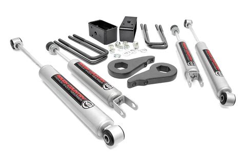 Rough Country 2 In Leveling Lift Kit Wshock 28330 Black Patch