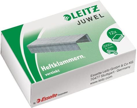 Leitz Juwel Staples 4 Mm Zinc Plated Pack Of 2000 4mm Bigamart