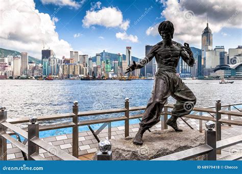 Bruce Lee Bronze Statue Editorial Image 50025802