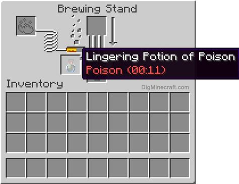 How To Make A Lingering Potion Of Poison In Minecraft