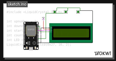 Esp32 Lcd Count Wokwi Esp32 Stm32 Arduino Simulator