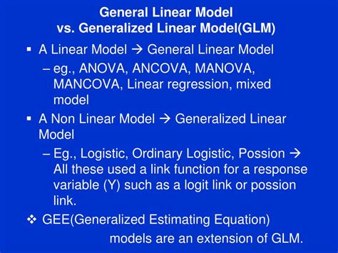 Linear Model Vs General Linear Model At Dena Fraley Blog