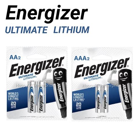 Genuine ENERGIZER Ultimate Lithium Battery AA FR6 AAA FR03 1.5v ...