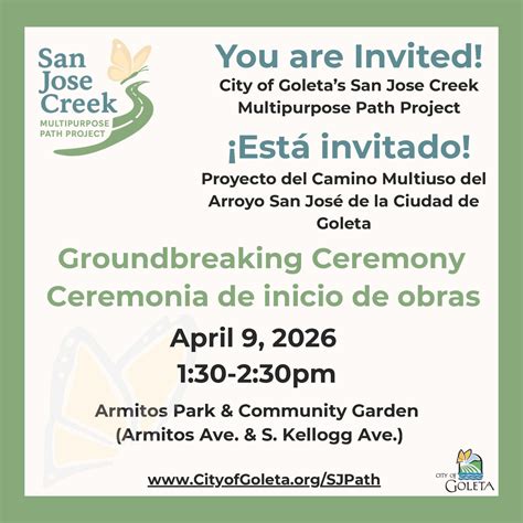 San Jose Creek Multipurpose Path Groundbreaking April 9 The Monarch Press