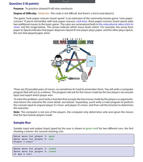 Solved Purpose To Practice Chained If Elif Else Constructs