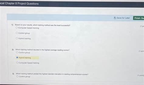 Excel Chapter 8 Project Questions 1 Based On Your