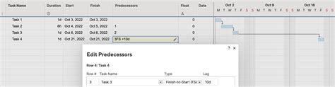 how to put in exact dates when tasks have predecessors linked