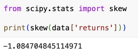 How To Measure Skewness Of A Trading Strategy Using Python Code Setup Example Analysis