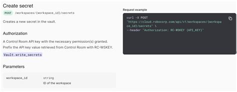 Control Room Activity View And Vault Api Endpoints Sema4ai Release