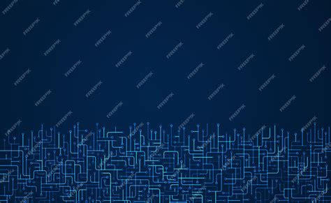 Premium Vector Circuit Board Hightech Technology Background