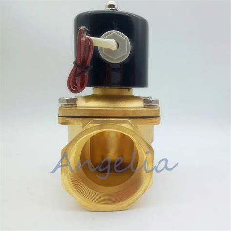 AC110V G1/", 3/8", 1/" латунный Электрический электромагнитный клапан ...