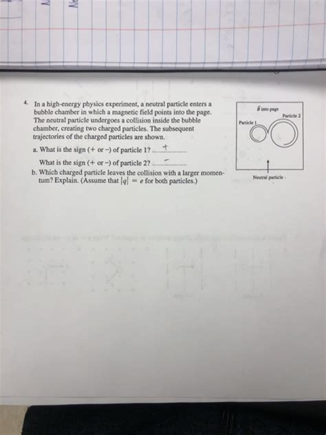 Solved Into Page Particle Particle In A High Energy Chegg Com
