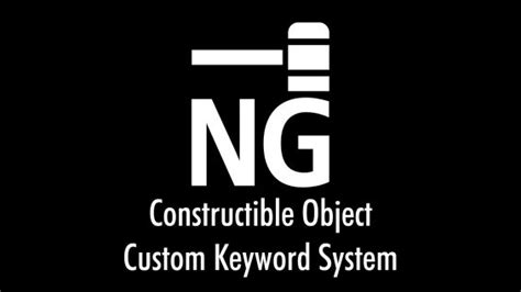 Constructible Object Custom Keyword System Ng パッチ Skyrim Special