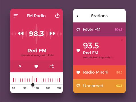 Radio Ui Concept Free Psd Template Psd Repo