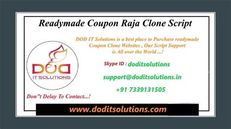 Ppt Best Couponraja Clone System Readymade Clone Script Powerpoint
