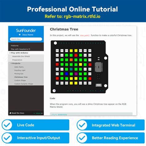 Rgb 8x8 64 Led Matrix Panel Compatible With Arduino Individually Addre