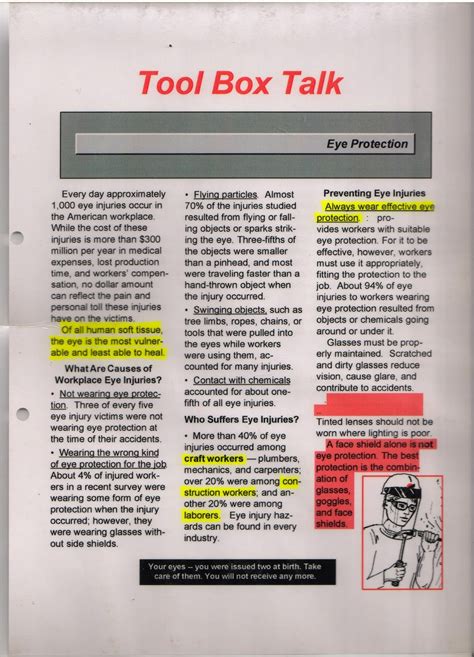 Hsedot Com Very Very Simple Safety Tool Box Talk Material Part 03