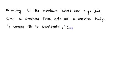 solved if you maintain a constant force on an object what happens to