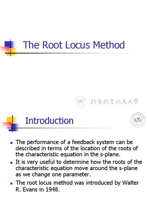 Pdf Blecture10 The Root Locus Rules Automatic Control System