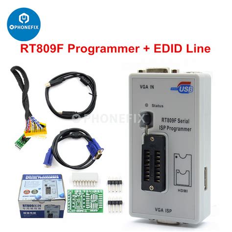 rt809f isp programmer lcd vga icsp bios read write tool