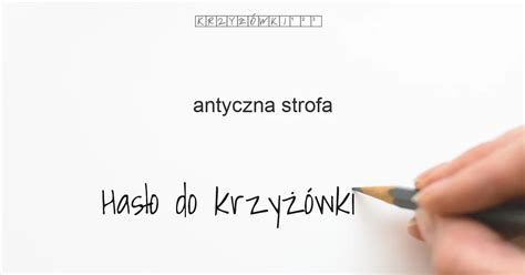 Antyczna Strofa Krzyżówka