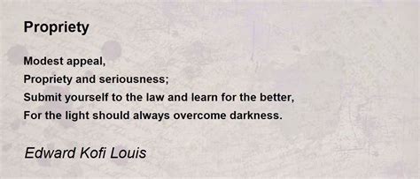 Propriety