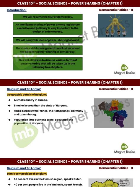 Chapter 1 Power Sharing Pdf Belgium Sri Lanka