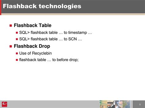 PPT Oracle Flashback Technologies COUG Presentation Feb 2010