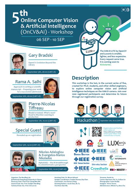 Th Online Computer Vision And Artificial Intelligence OnCV AI Workshop IEEE Hong Kong Section