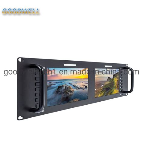 SDI HDMI Input Output Rack Mount LCD Monitor Dual Inch LCD Display LCD Monitor And LCD Price