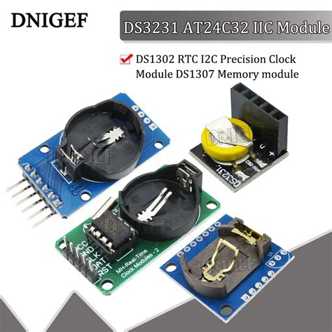 조이성인jk DS3231 AT24C32 IIC 모듈 DS1302 RTC I2C 정밀 클럭 모듈 DS1307 메모리 모듈 미니