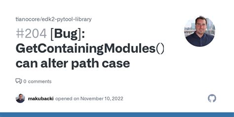 Bug GetContainingModules Can Alter Path Case Issue 204