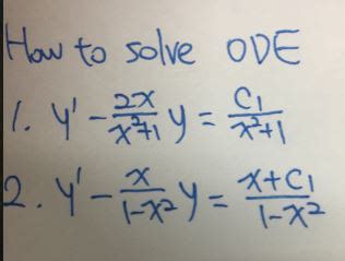 Solved Law To Solve ODE Chegg Com