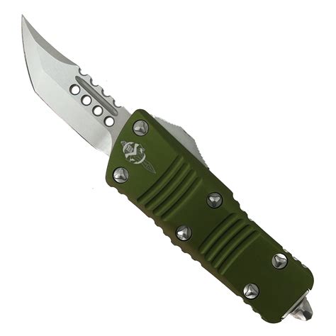 Microtech Signature Series Od Green Mini Troodon Otf Knife Hellhound