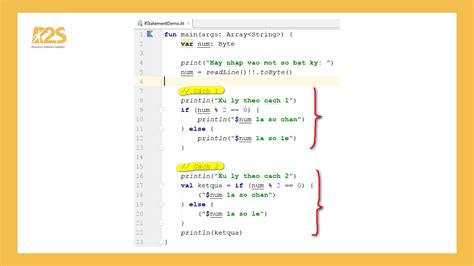 Câu Lệnh điều Kiện Trong Kotlin R2s Academy