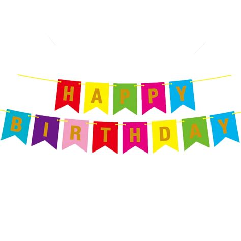 Happy Birthday Banner Clip Art Black And White