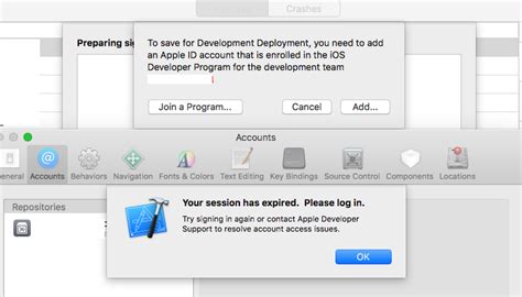 Xcode 80 Session Expired When Tried To Login With Apple Id Stack