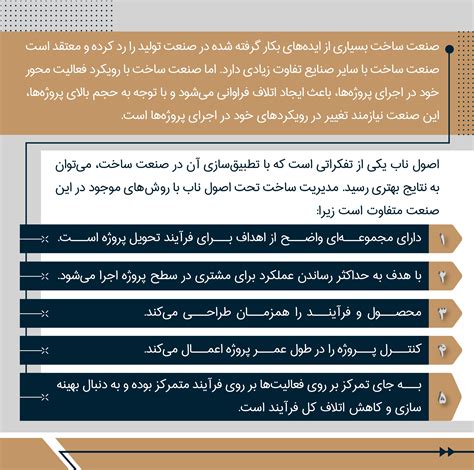 بکارگیری اصول ناب شرکت تویوتا در مدیریت پروژه های ساخت Lean Construction