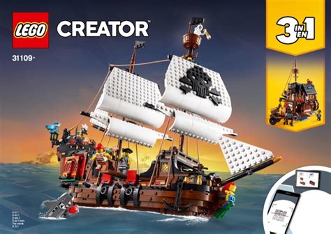 Lego Ship Instructions Plusls Remake Instructions Of Sea And Pirate