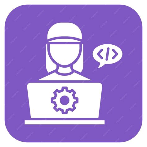 Premium Vector Software Engineer Woman Icon Vector Image Can Be Used