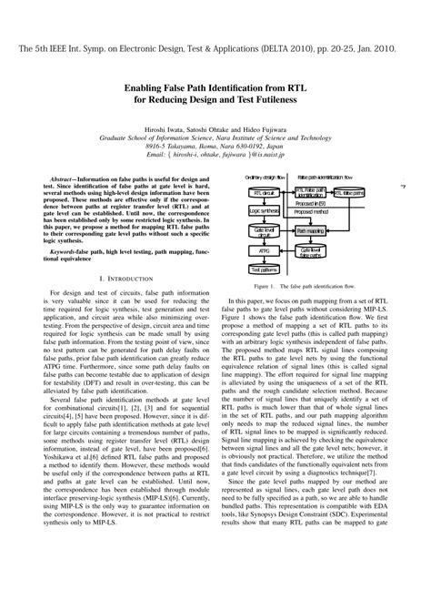 pdf enabling false path identification from rtl for reducing design
