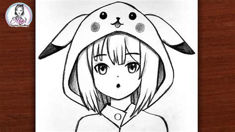 How To Draw Anime Pikachu Girl